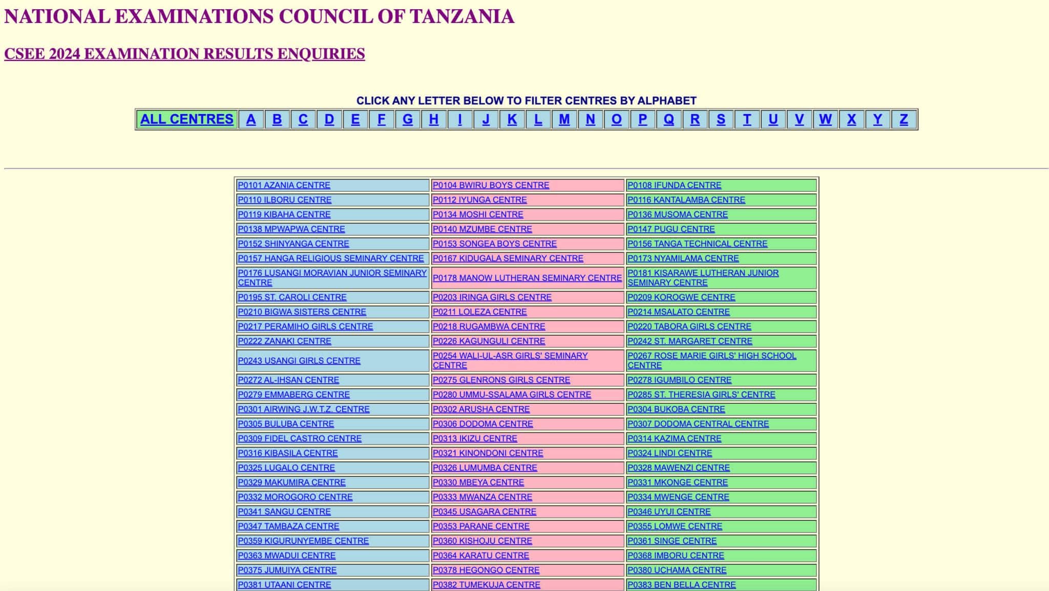 NECTA | Matokeo Kidato Cha Nne 2024/2025 Form Four Results - DJ Mwanga