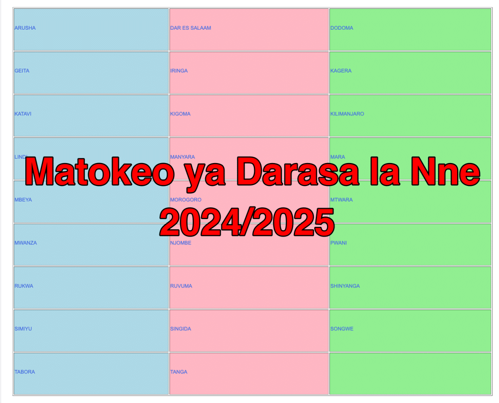 NECTA | Matokeo ya Darasa la Nne 2024/2025 - DJ Mwanga